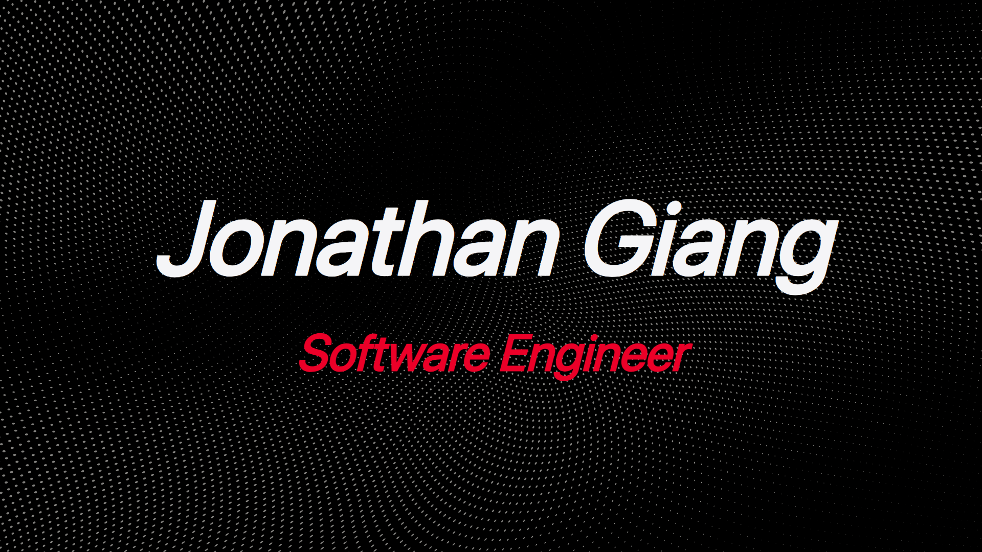 Jonathan Giang | Software Engineer